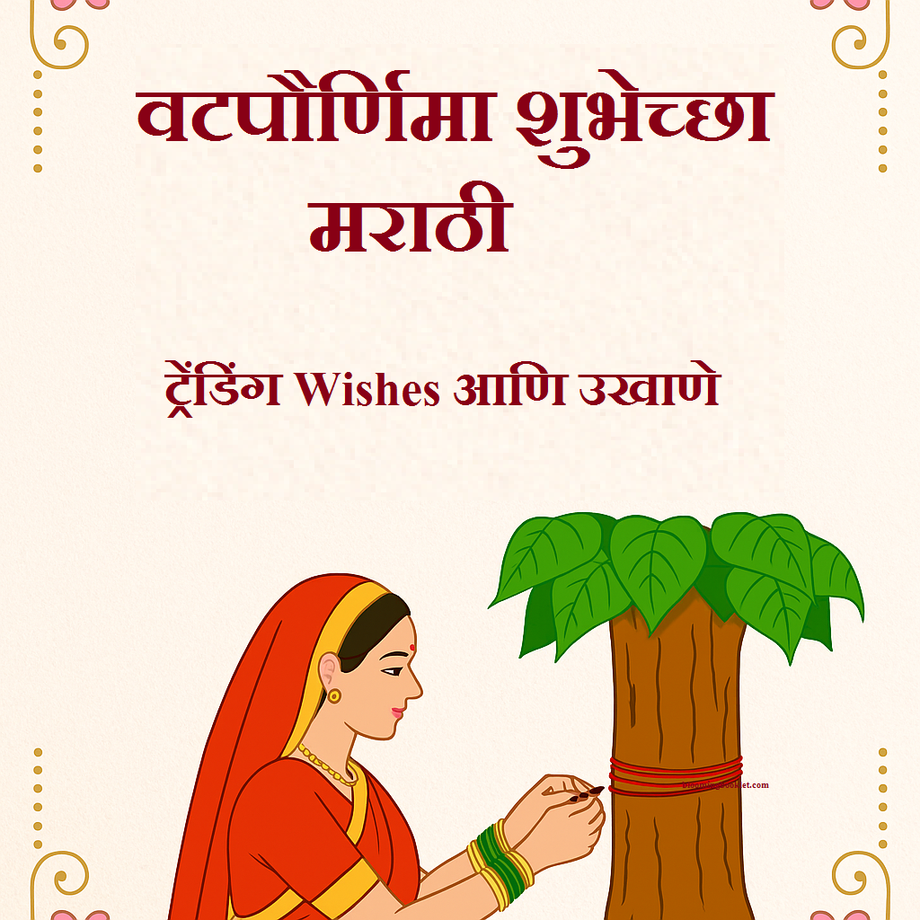 वटपौर्णिमा शुभेच्छा मराठी | ट्रेंडिंग Best Wishes आणि उखाणे